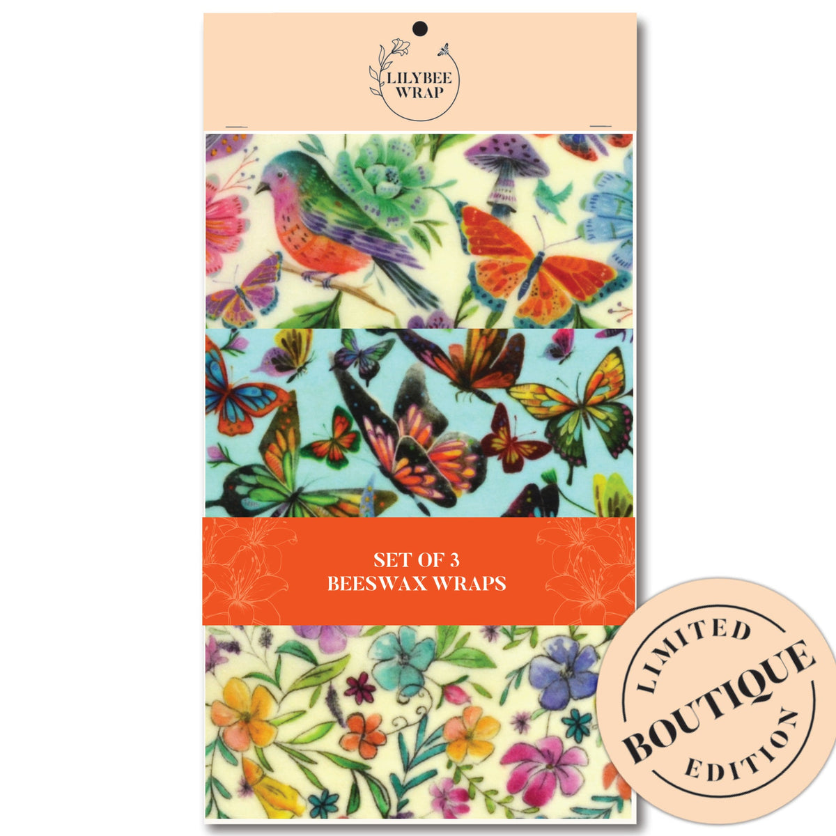 Summer Breeze - Set of 3 Beeswax Wraps – Dee's Bees NZ
